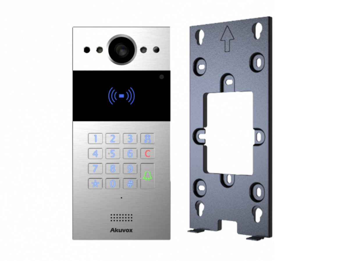 Вызывная панель многоабонентская Akuvox R20K On-Wall с кронштейном для ...